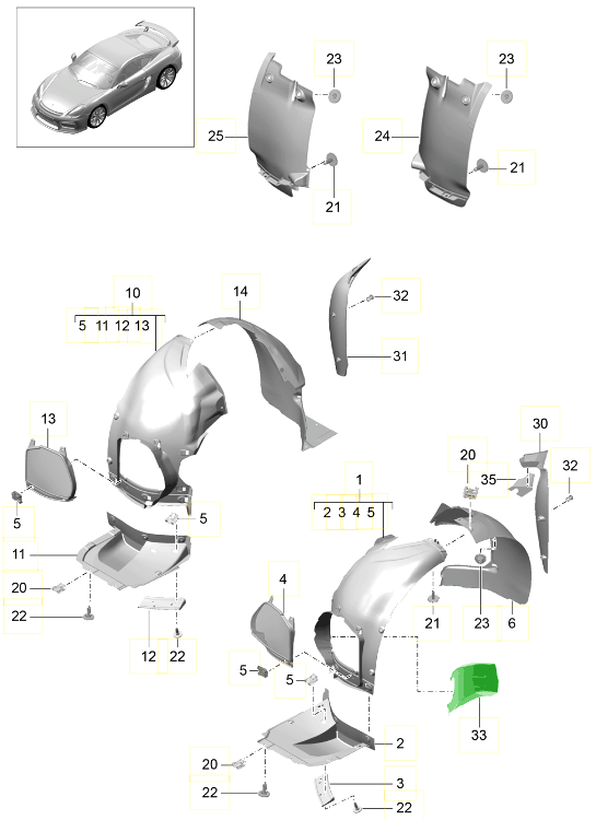 Buy Porsche 991 (911) MK2 2016-2019 Duct Spoiler / Air Scoop | Design 911