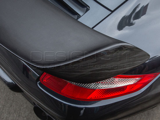 Porsche 997 Turbo Rear Spoiler / Wing Add-on GT2 Style Carbon Fiber AP ...
