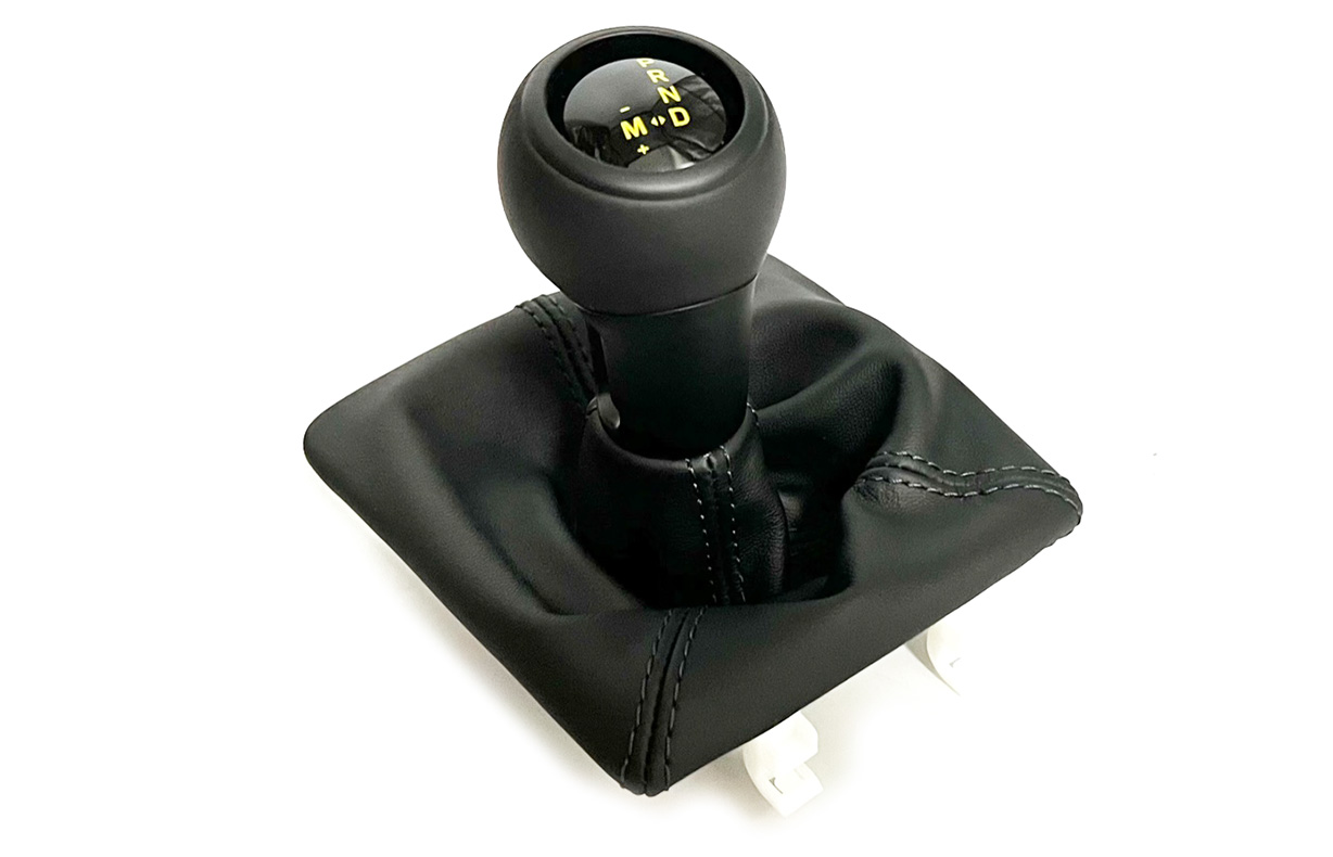 PDK sport knob and boot upgrade kit, Black Leather. Porsche 718 / 991.2 ...
