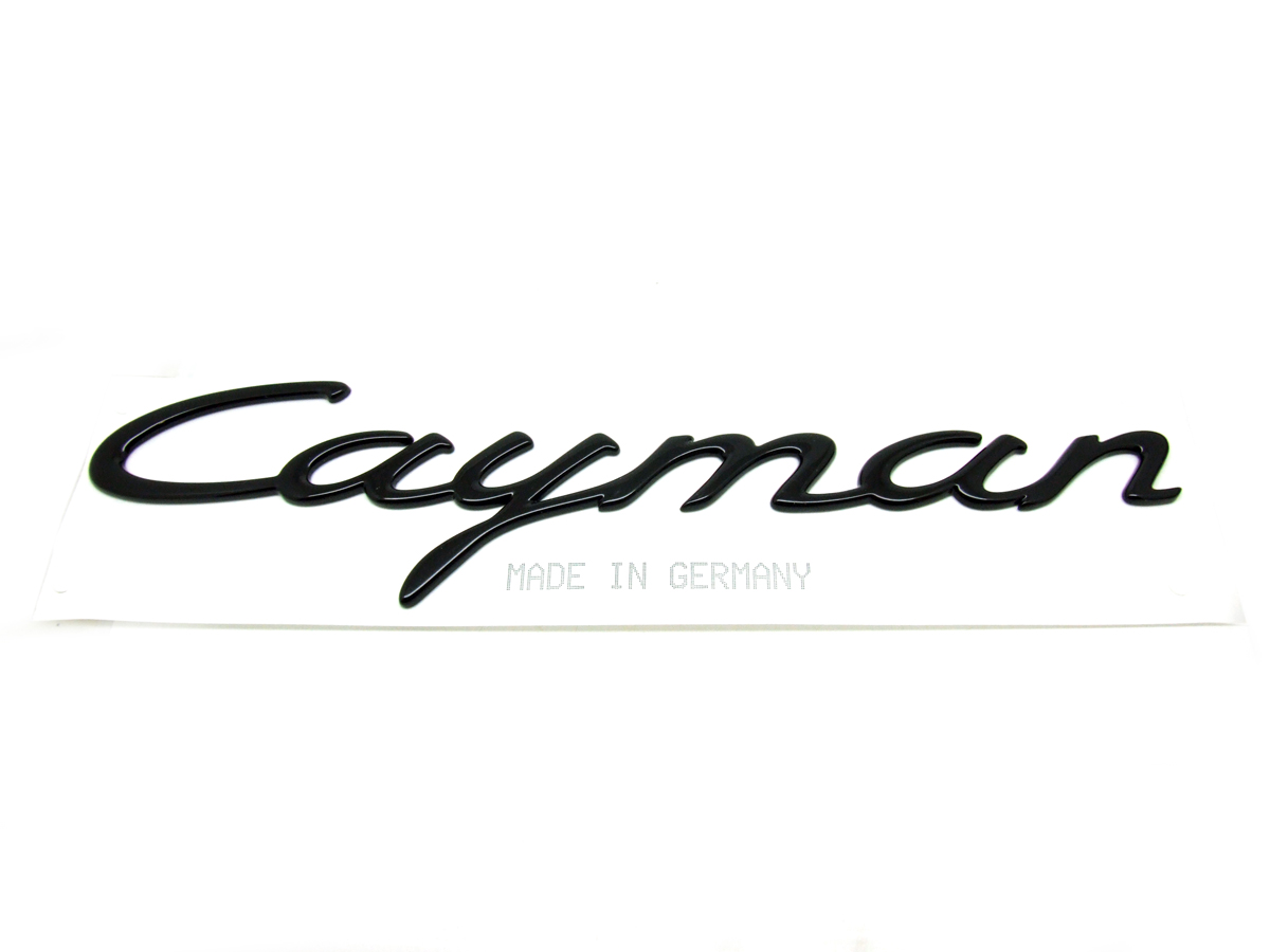 "CAYMAN" Badge for Porsche 987C Cayman R - 98755923904 | Design 911