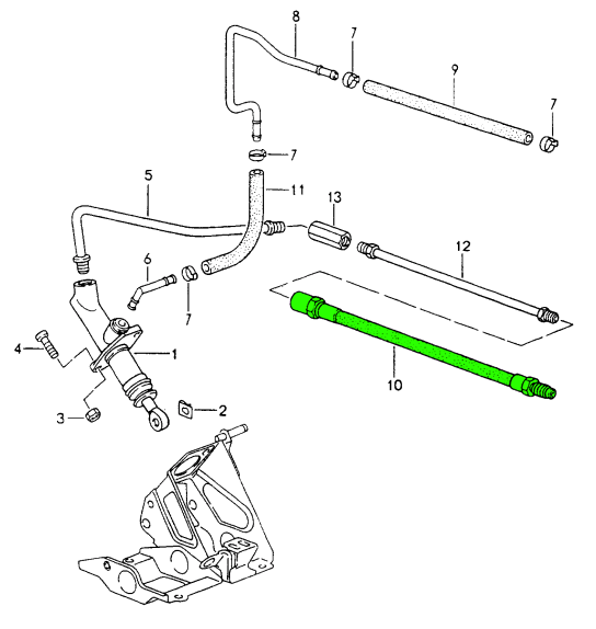 Porsche 964 993 Clutch Master Cylinder Flexi hose 96442347701 ...