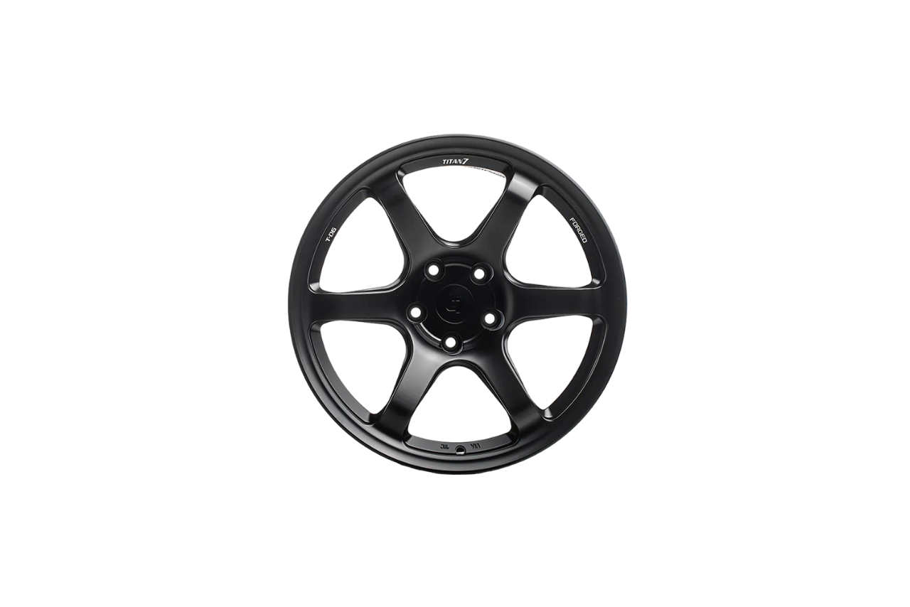 Titan 7 Forged T-D6E 6 Spoke Alloy Wheel Set 20" Machine Black. Porsche ...