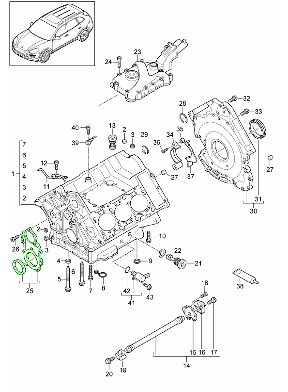 Porsche Crankcase Parts | Bearings, Seals & Engine Rebuild Components ...