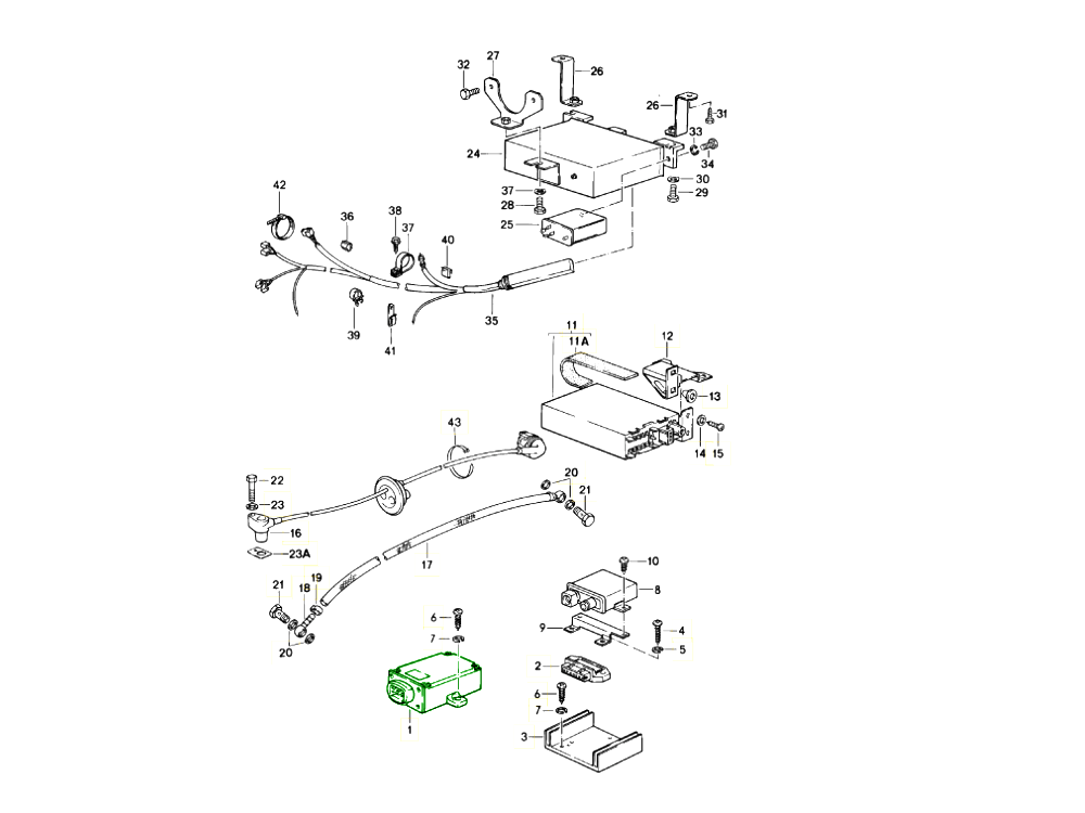 Porsche 924 Turbo 924 GT Ignition control unit TCI 191905351A ...