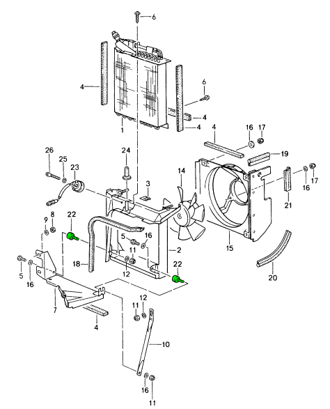 Porsche 993 Radiator AirCon Condenser Frame 99970336500 - 99970336500 ...