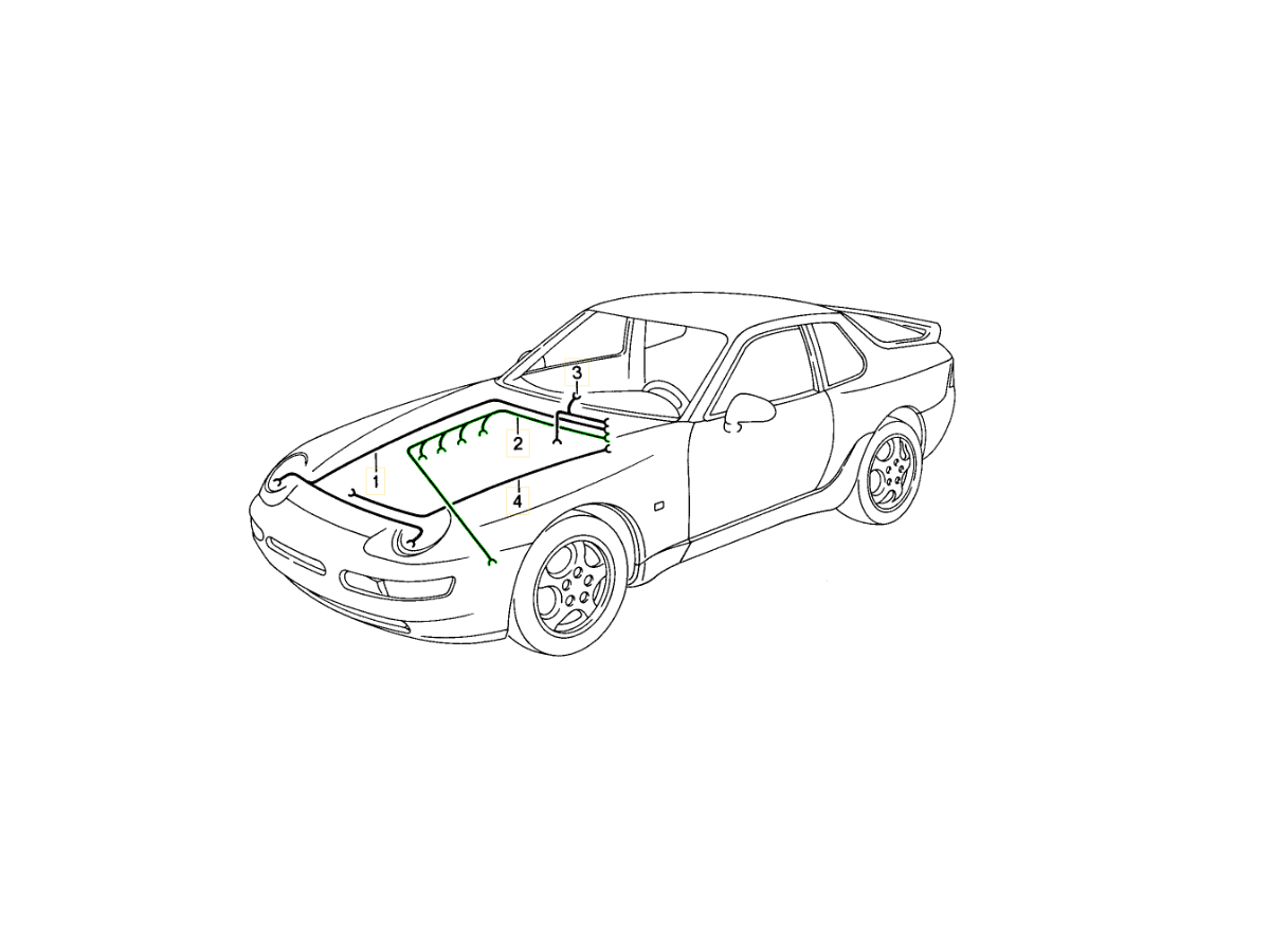 Buy Porsche 968 (1992-1995) 968 3.0L 1992-94 Wiring Harness / Cables ...