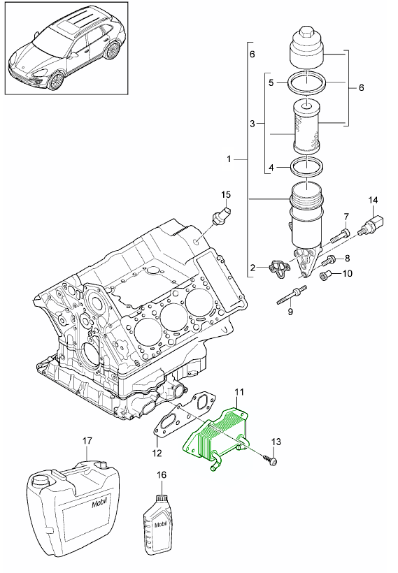 Buy Porsche Cayenne 92A (958) 2010-2017 Cayenne S V6 3.0L Hybrid 380HP ...