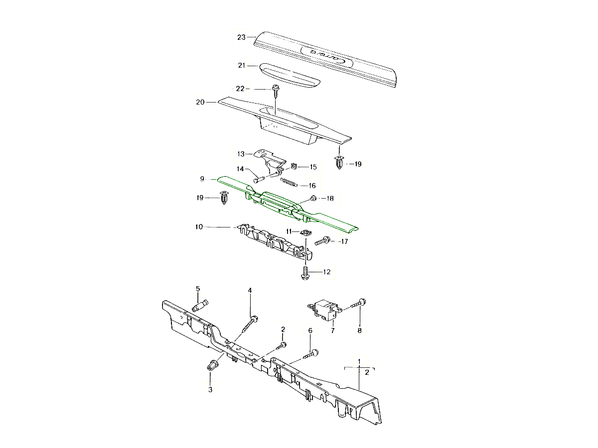 Porsche 986 Boxster 996 Door sill switch panel 99655101928A03 ...