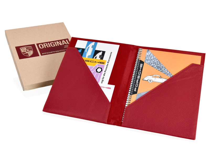 Leather vehicle document folder for Porsche 356 - PCG48035600 | Design 911