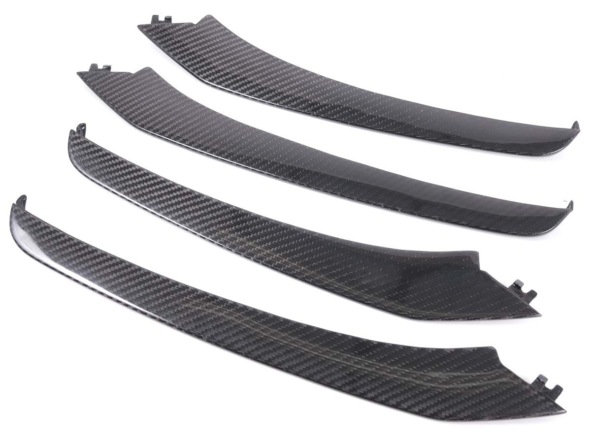 Porsche 991.1 Front air duct splitters Front grill blades Carbon Fibre ...