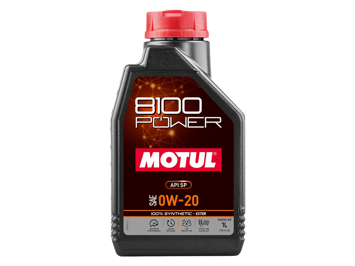 MOTUL 8100 POWER 0W-20 engine oil 1ltr 111798 - 111798 | Design 911