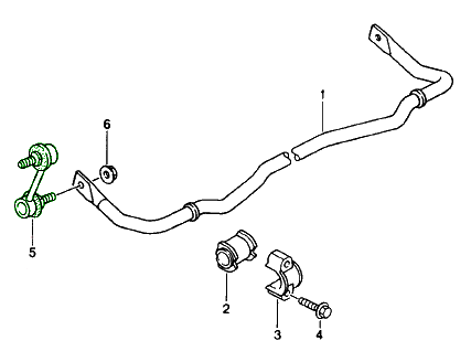 Original Porsche 99633306904 Drop link Rear for Porsche 996 ...
