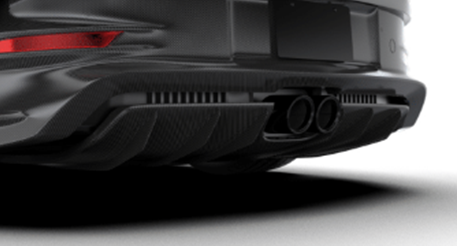 Rear bumper lower diffuser carbon fibre. Porsche 992 GT3 RS - 1016.992 ...