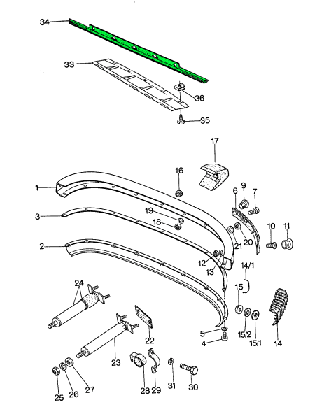 Porsche Rear Bumper Rubber Seals & Mouldings | OEM Weatherstrips & Body ...