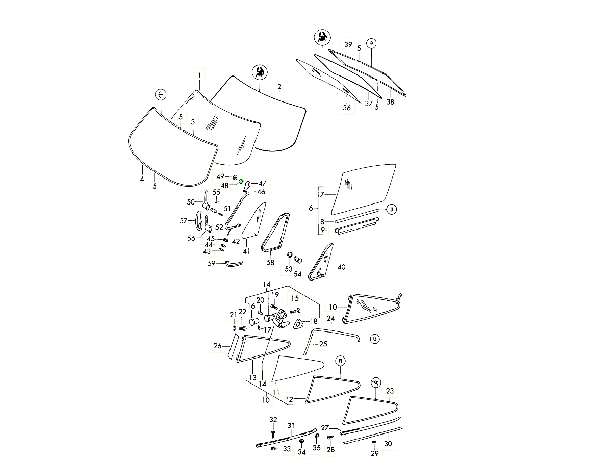 Front side glass | Design 911