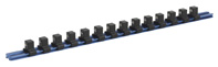 Sealey Socket Retaining Rail with 14 Clips Aluminium 1/2" Sq Drive ...