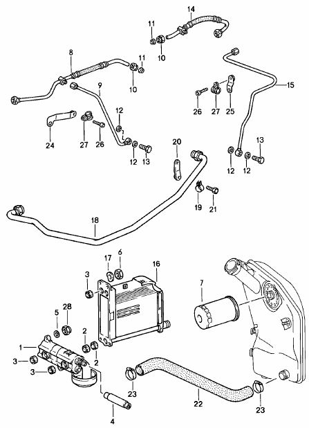 Porsche Oil Pipe Retaining Bracket 93010741702 - 93010741702 | Design 911