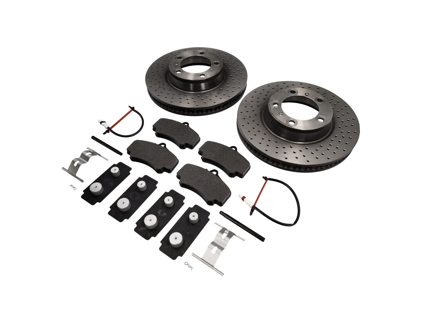 FRONT Brake Pads and Brake Disc Package Porsche 997 C2S Brembo ...