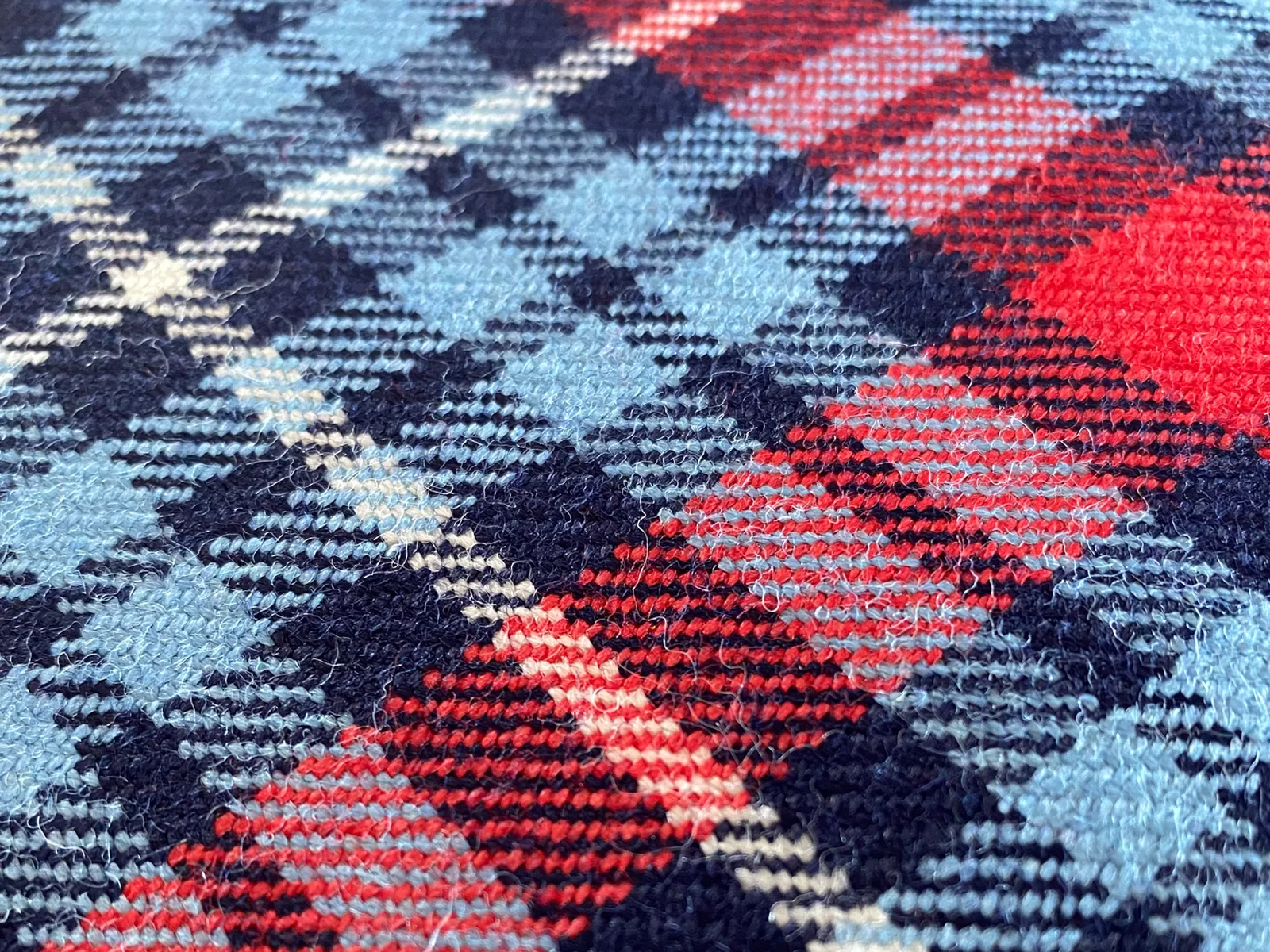 Solm (Retro Racing) wool tartan fabric inspiration for Martini Racing ...
