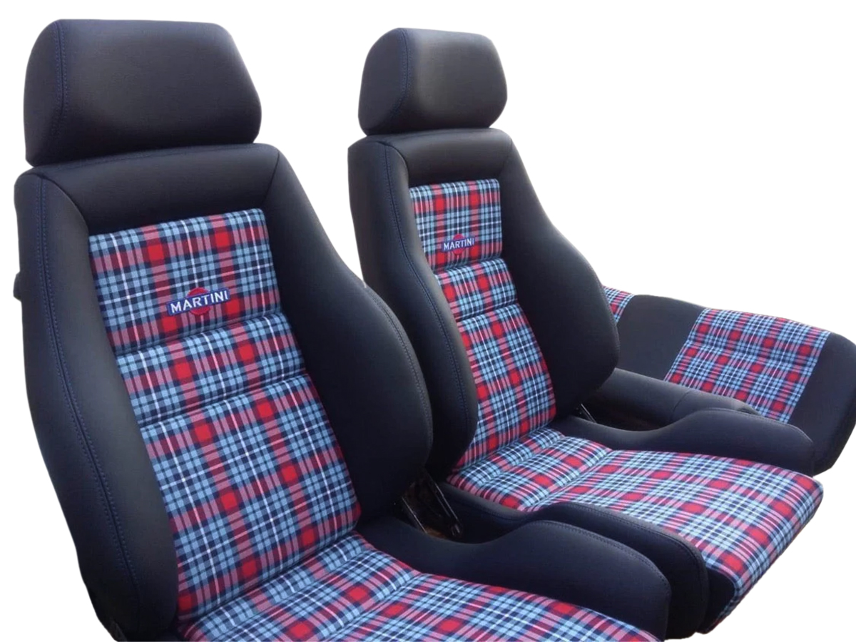 Solm (Retro Racing) wool tartan fabric inspiration for Martini Racing ...
