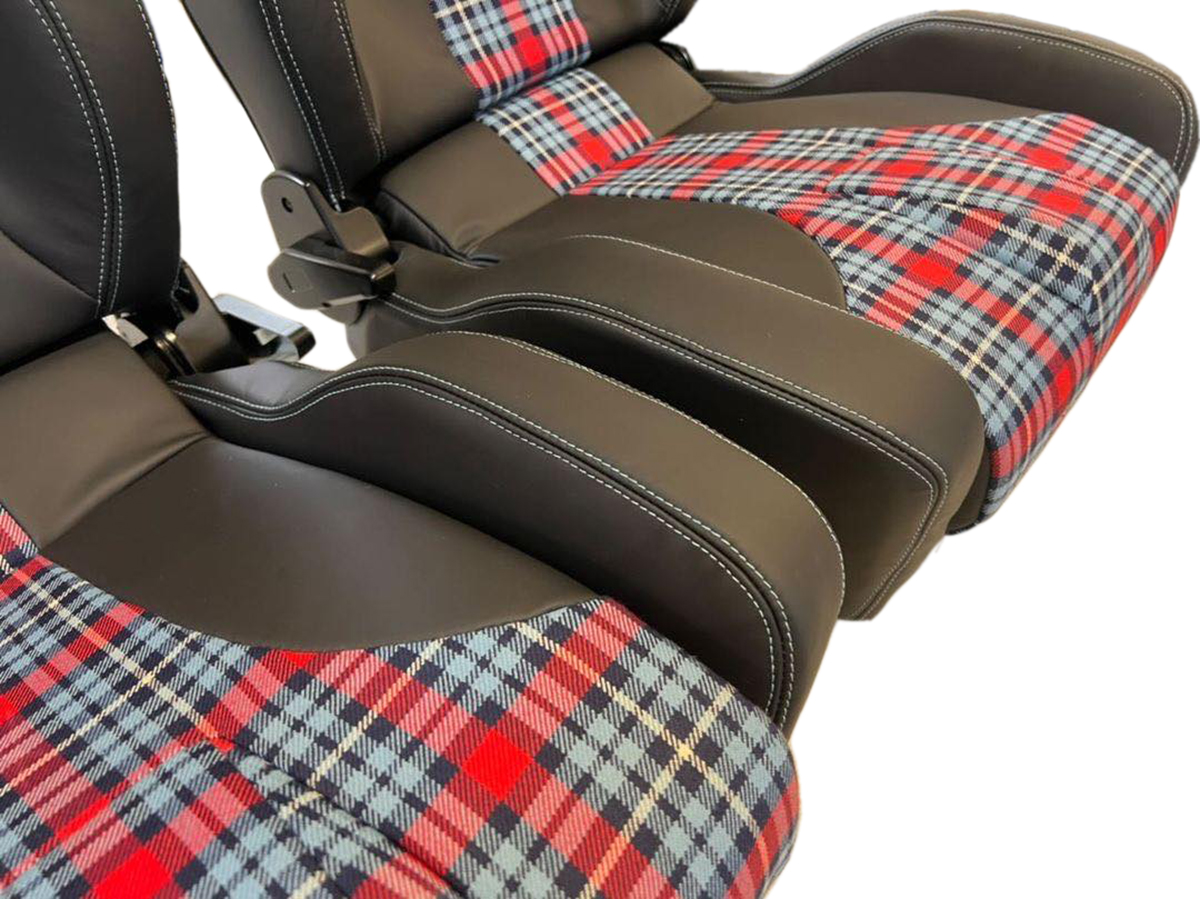 Solm (Retro Racing) wool tartan fabric inspiration for Martini Racing ...