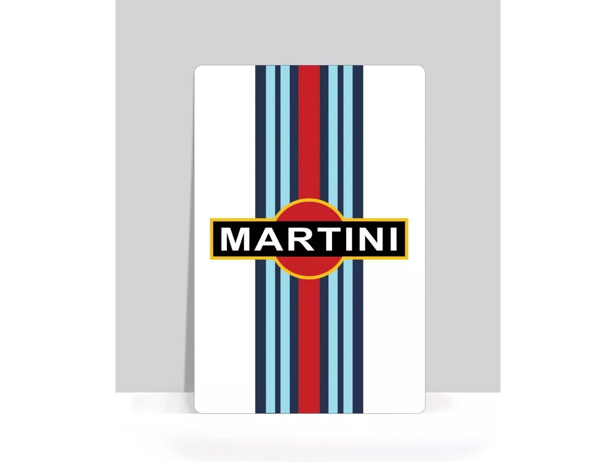 Solm (Retro Racing) wool tartan fabric inspiration for Martini Racing ...