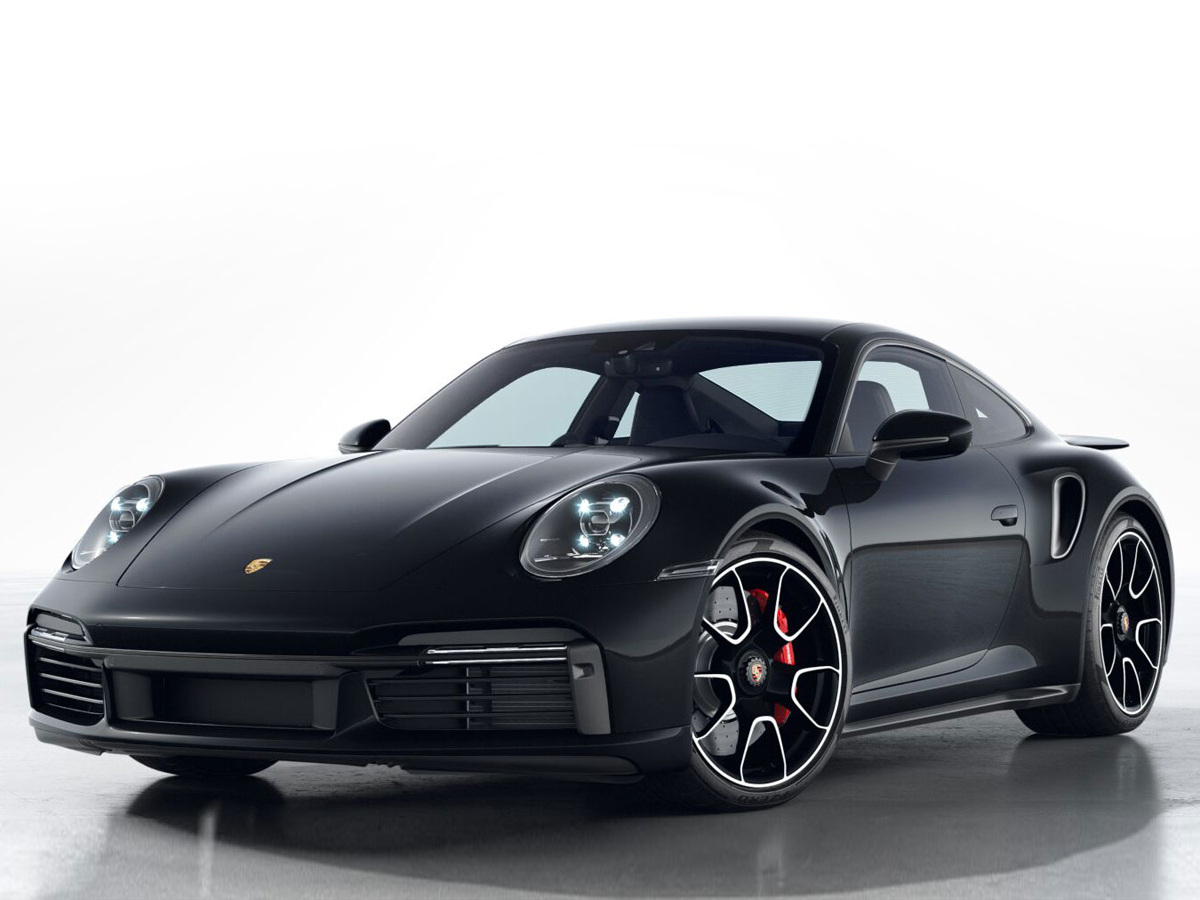 20" Centre lock Turbo S Exclusive Design front alloy wheel in Black ...