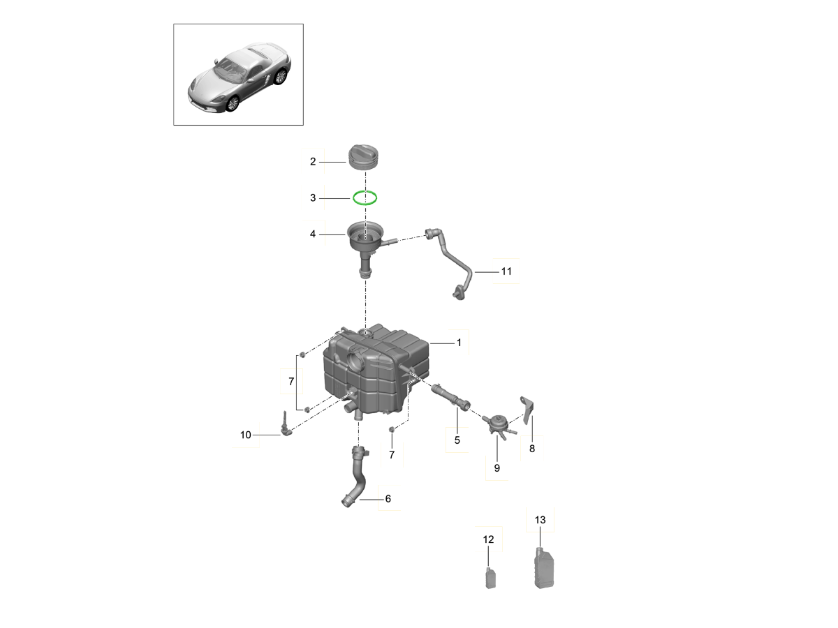 Porsche Coolant Bottles & Expansion Tanks | Genuine & Factory-Spec ...