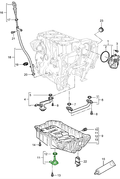 Oil Level Sender Porsche 955 957 Cayenne 94860614000 - 94860614000/2 ...
