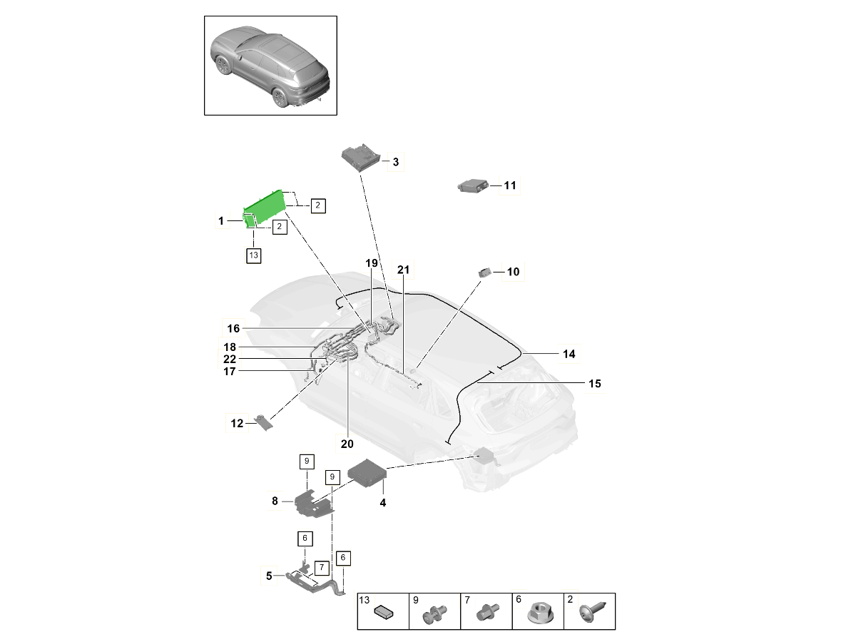 Buy Porsche Cayenne 9YA 2018-2023 Cayenne S V6 2.9L Petrol 440Hp Radio ...