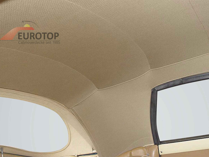 Eurotop Cabriolet roof headlining. Porsche 356 A / B and C 64455550121/ ...