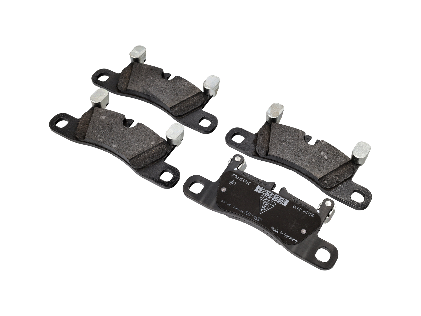 Brake pads Rear for Porsche 958 Cayenne >>2014 PCCB 958698451C ...