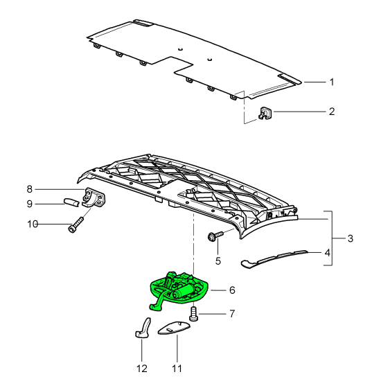 Porsche 996 997.1 997.2 Cabriolet Hood Roof Catch 99756111702 ...
