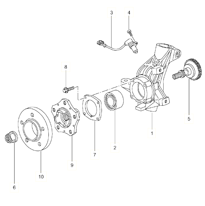 Retroline 99634113104 ABS sensor pick up ring for Porsche 996 C4 and ...