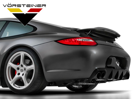 Vorsteiner V-GT Rear Add-On Diffuser for Porsche 997 Carrera MKII ...