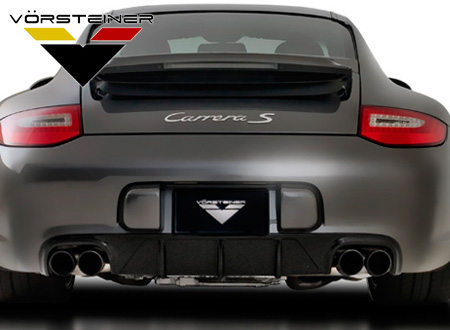 Vorsteiner V-GT Rear Add-On Diffuser for Porsche 997 Carrera MKII ...
