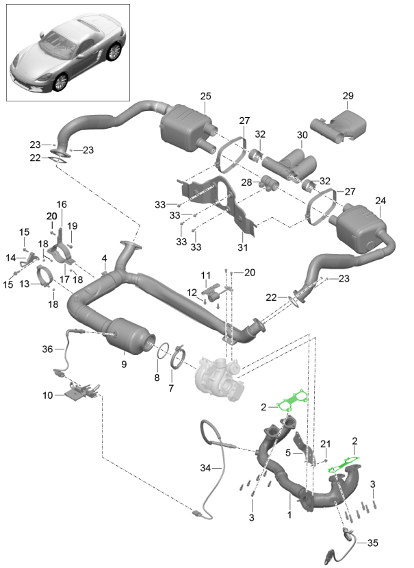 Porsche Exhaust Gaskets | Leak-Free Sealing & Performance Reliability ...