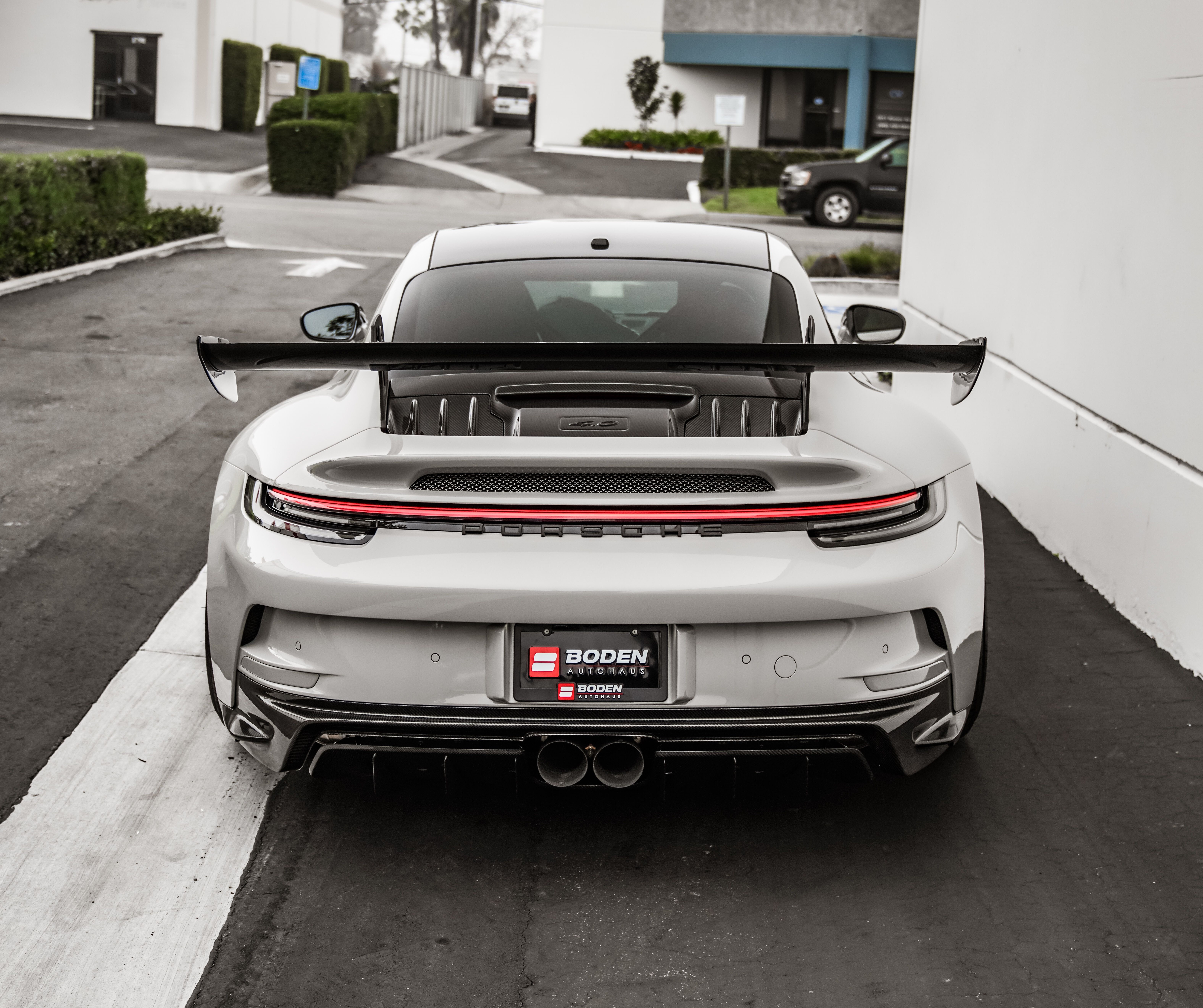 Rear diffuser upper carbon fibre. Porsche 992 GT3 - 1016.992.05 ...