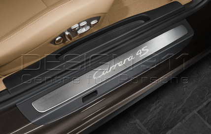 Porsche 991 Carrera Side Sills Trims in Stainless Steel with Logo ...