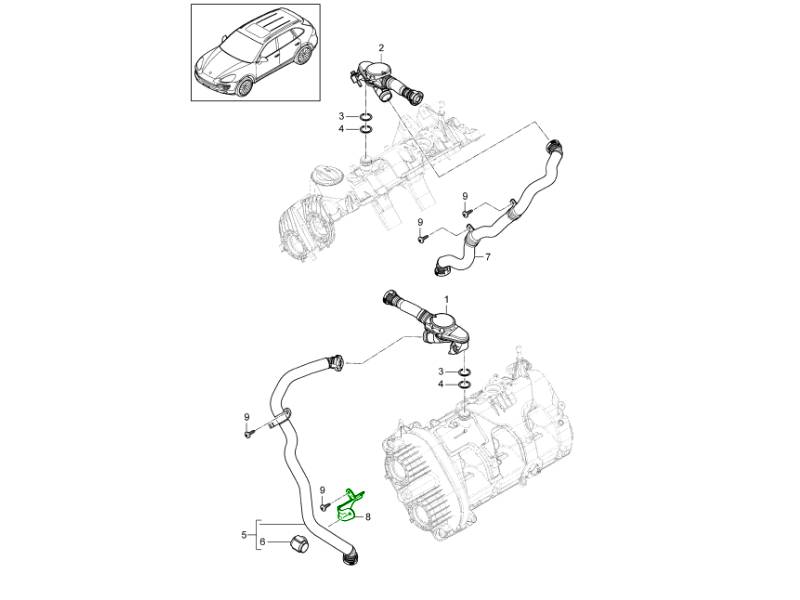 Porsche Engine Oil Breather Pipes | Crankcase Ventilation & Oil System ...