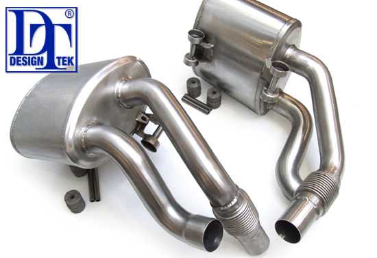 Secondary Sports Exhaust Boxes DesignTek for Porsche 991 - 3606009923 ...
