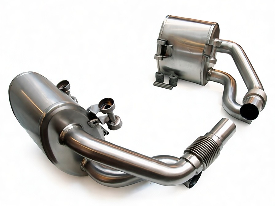 Secondary Sports Exhaust Boxes DesignTek for Porsche 991 - 3606009923 ...