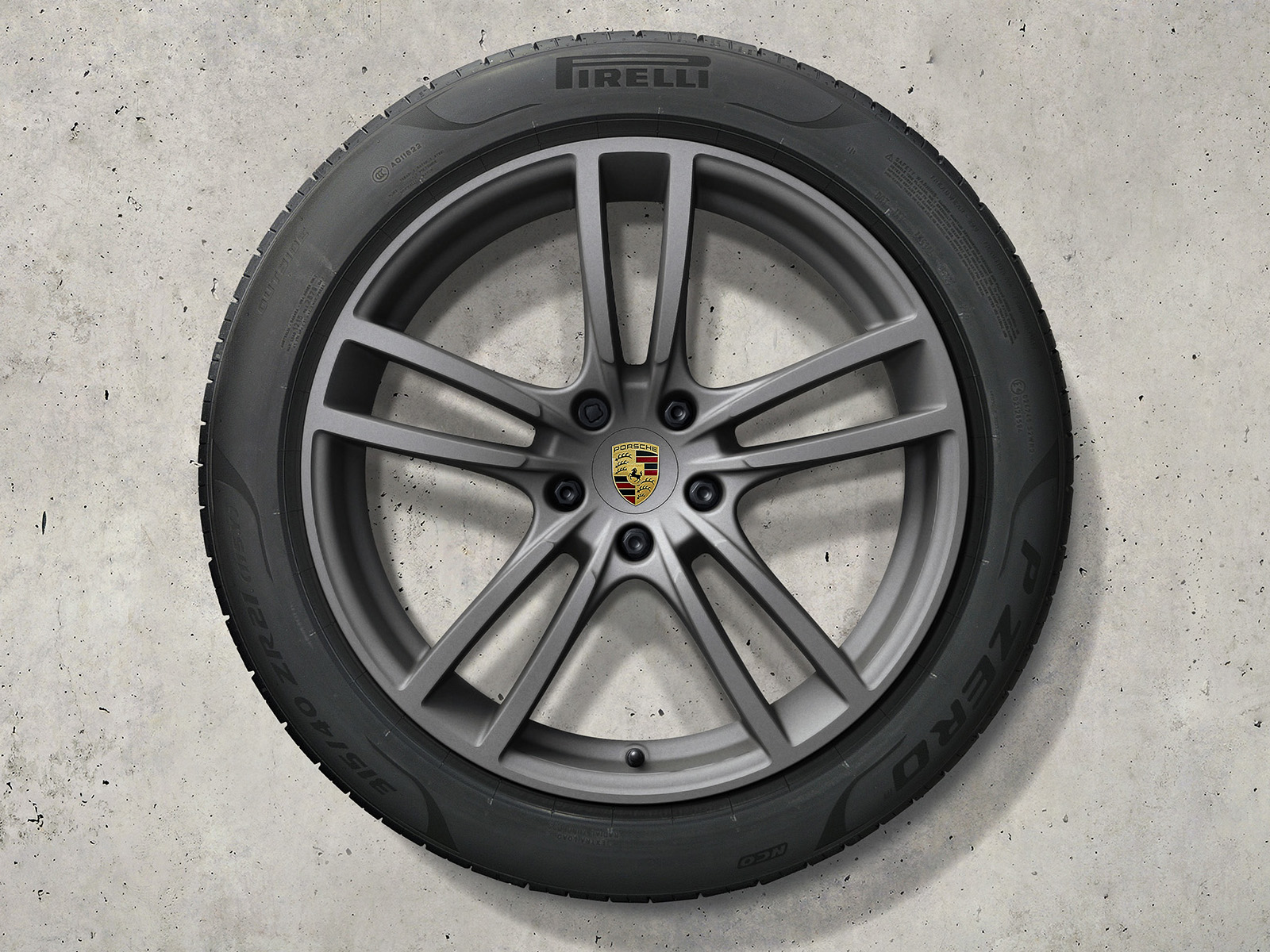 21" Cayenne Turbo Design alloy wheels and summer tyres Original Porsche ...