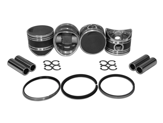 Porsche 356 Pre A 1500cc Piston set 80mm 22mm pin 0081180P - 0081180P ...
