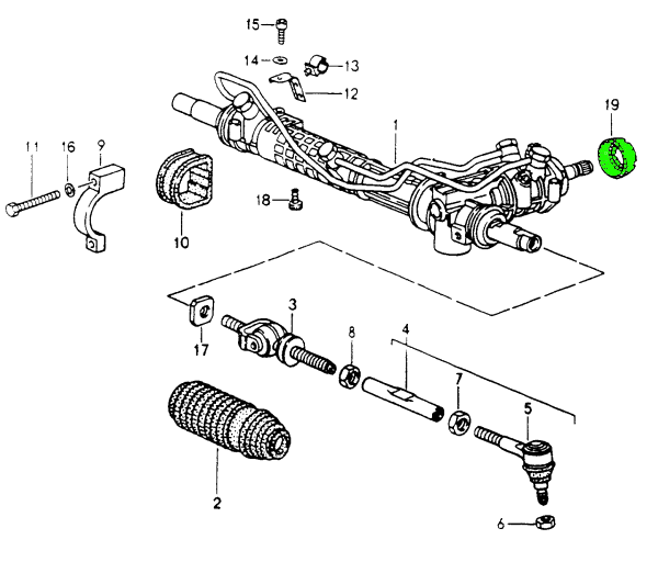 Porsche 964 993 Steering Rack Rubber Seal 96434733303 - 96434733303 ...