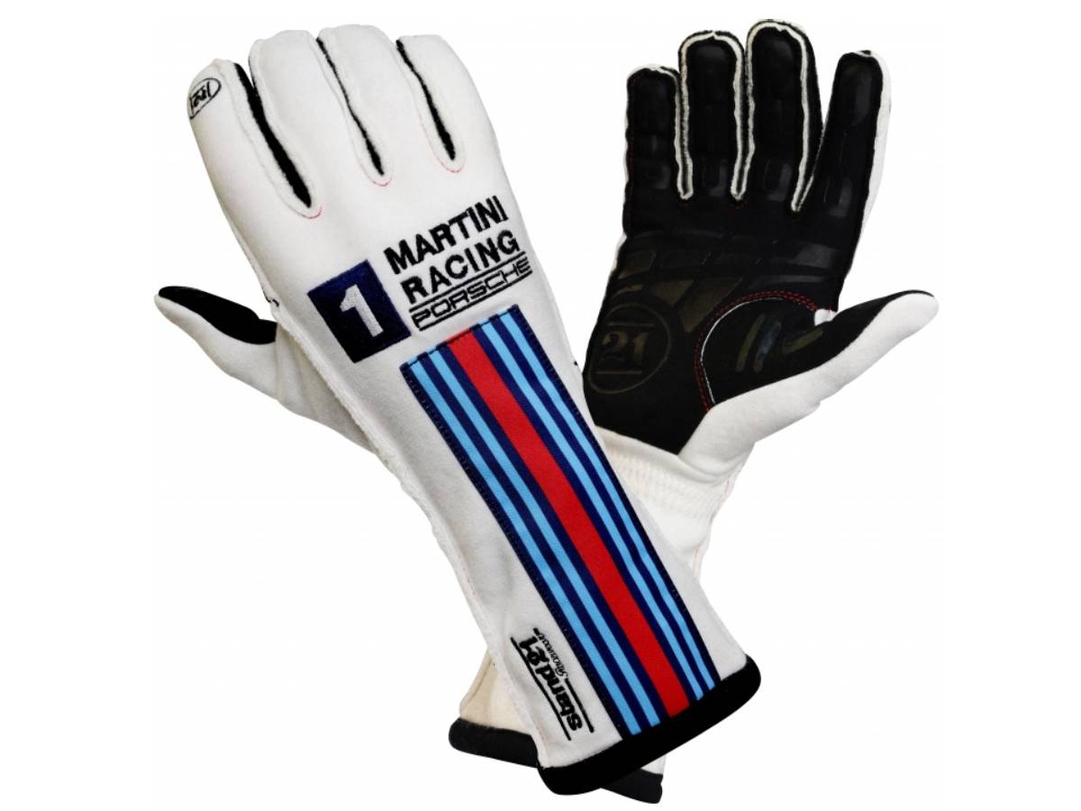 Race gloves Legacy Martini Porsche Vintage - RACEGLOVE310 | Design 911