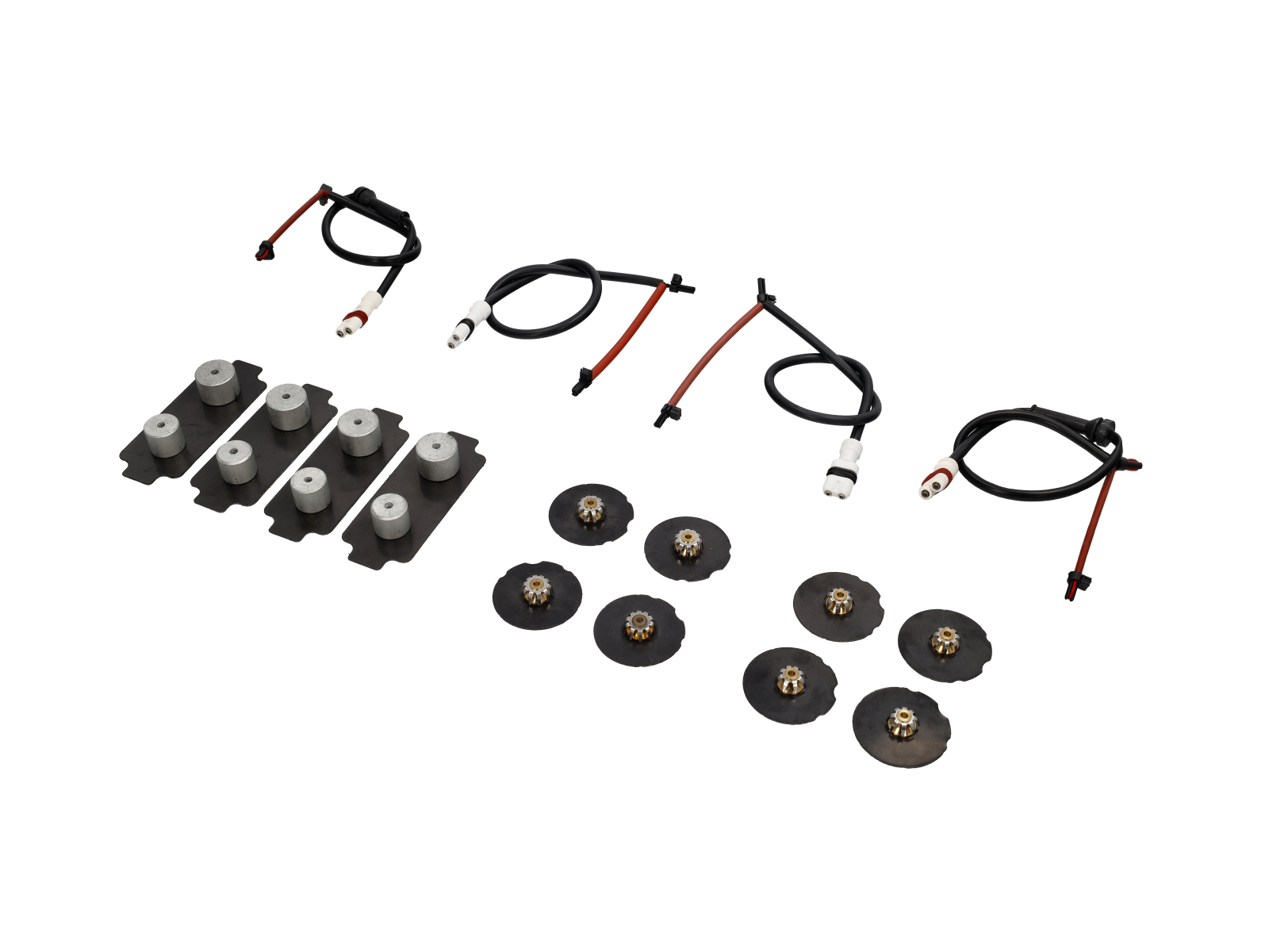 Brake wire sensors and shims package Porsche 986 Boxster S front & rear ...