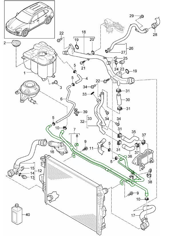 water tube - 95810631110 | Design 911