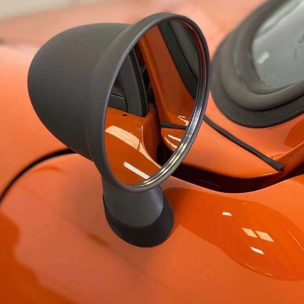 Aluminium bullet mirror, in Satin Black. Porsche 911 1965-1974 ...