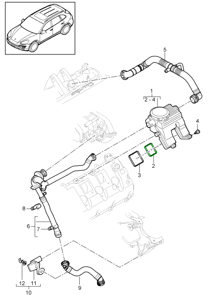 Buy Porsche Panamera 970 MK2 (2014-2016) Oil Separators & Vent lines ...